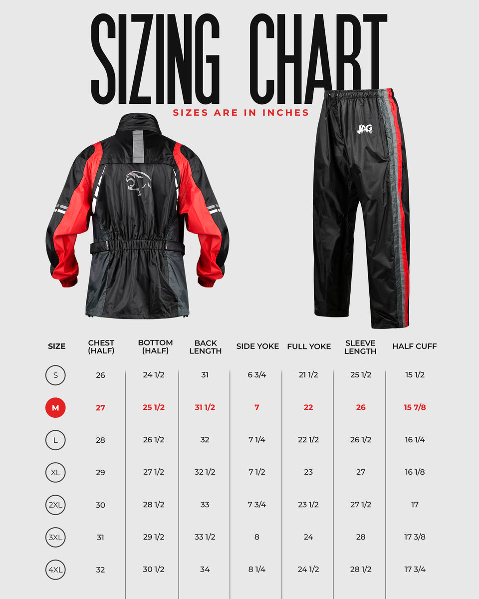 Motorcycle Rain Master Rain Suit with Reflective Jacket – Jagwear