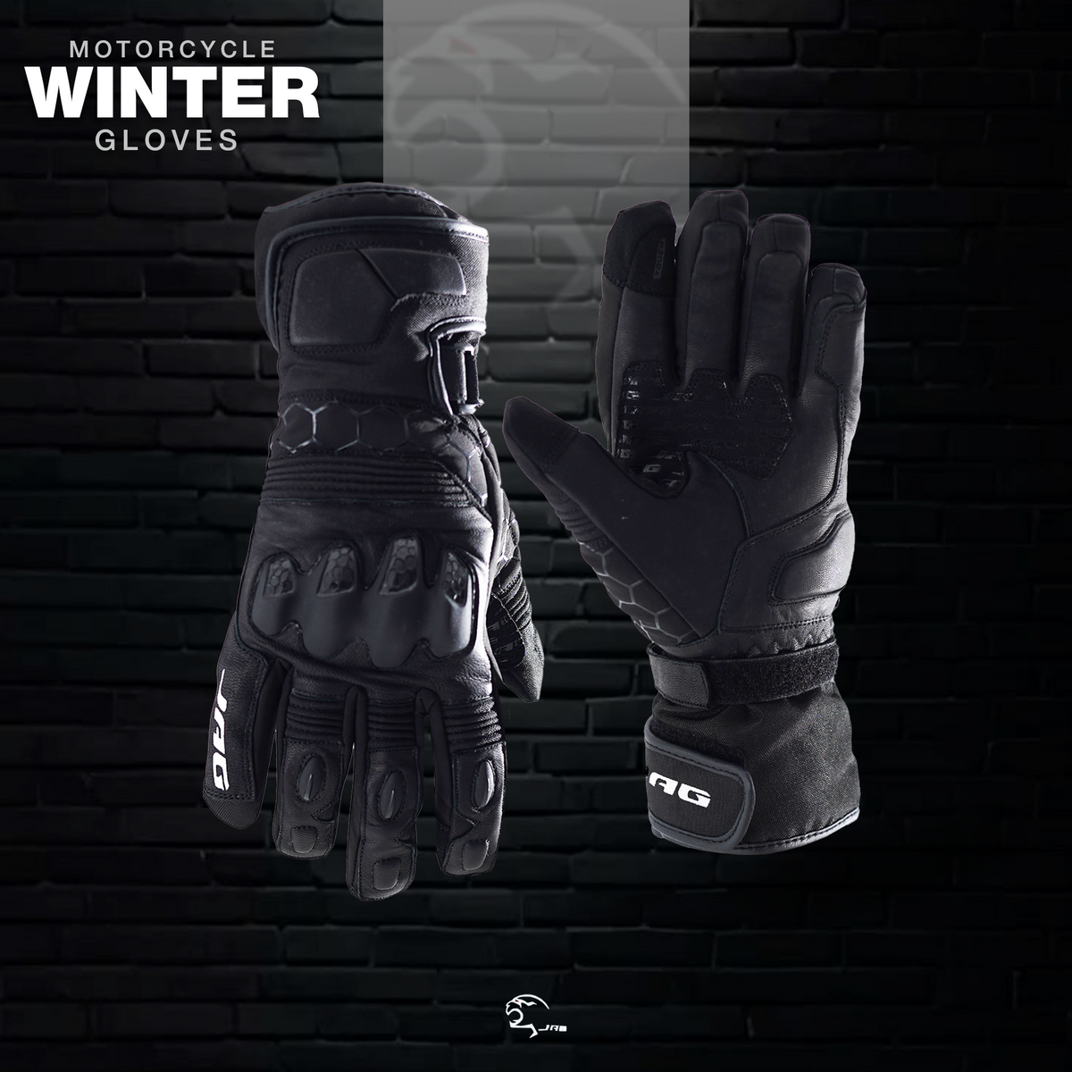Viper Winter Leather Gloves | Touchscreen Design
