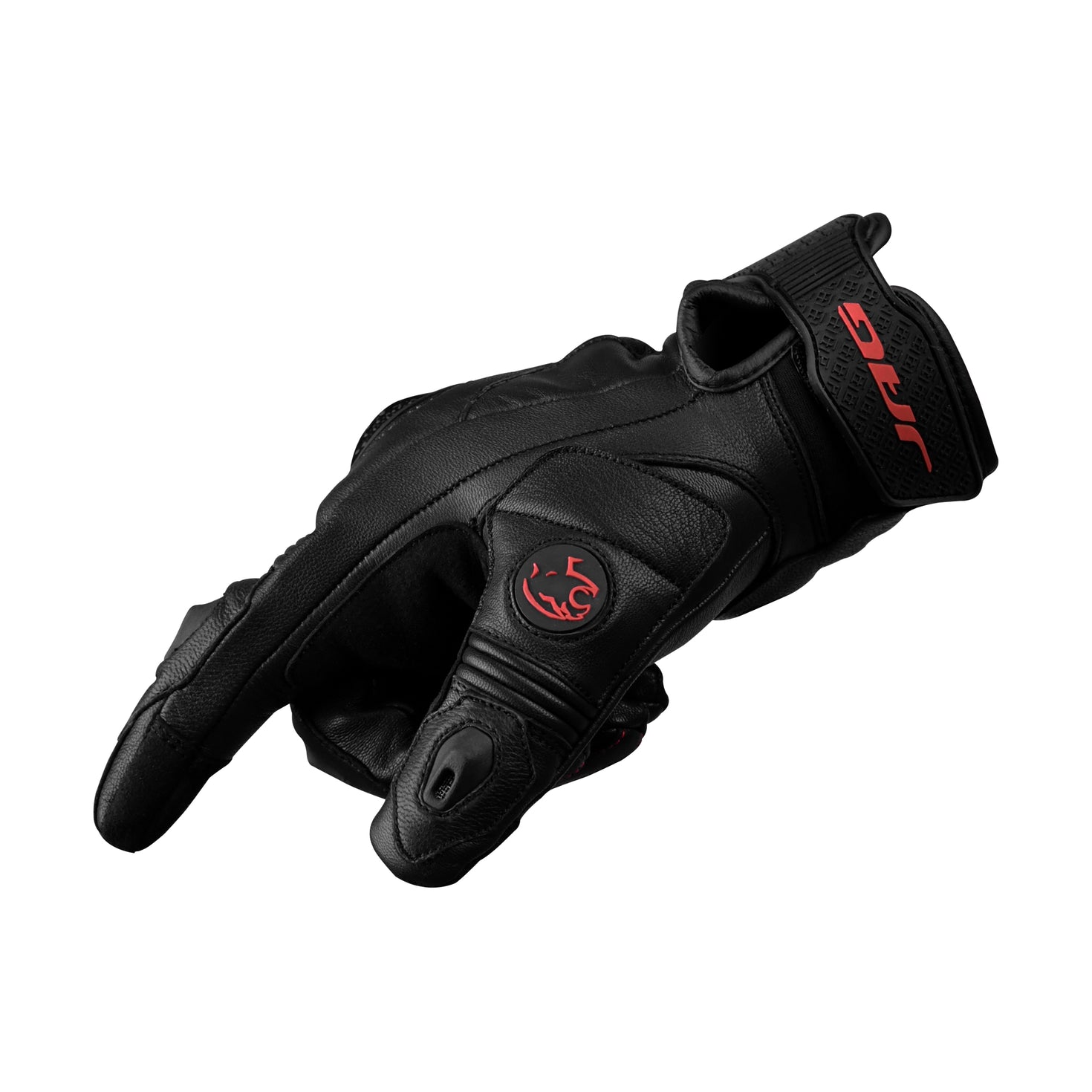 Gladiator Motorcycle Gloves Black: Genuine Leather | Jagwear